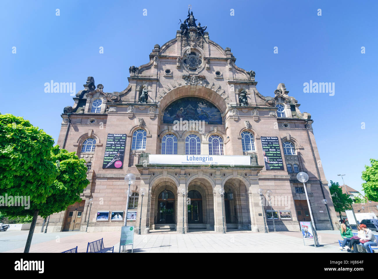 Nürnberg, Nuremberg: opera house, Mittelfranken, Middle Franconia ...