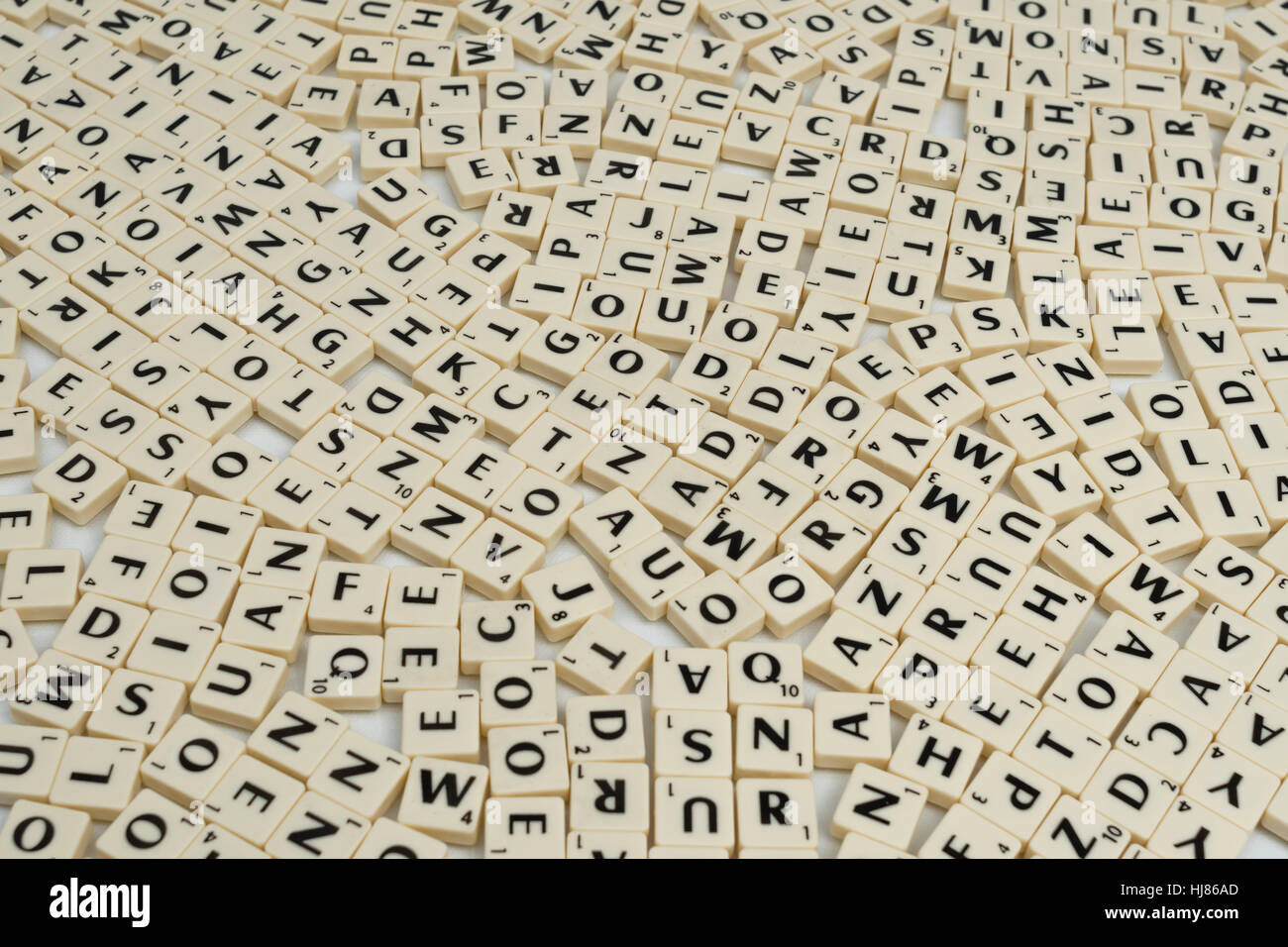 Scrabble-type plastic tiles - illustrating concepts of literacy ...