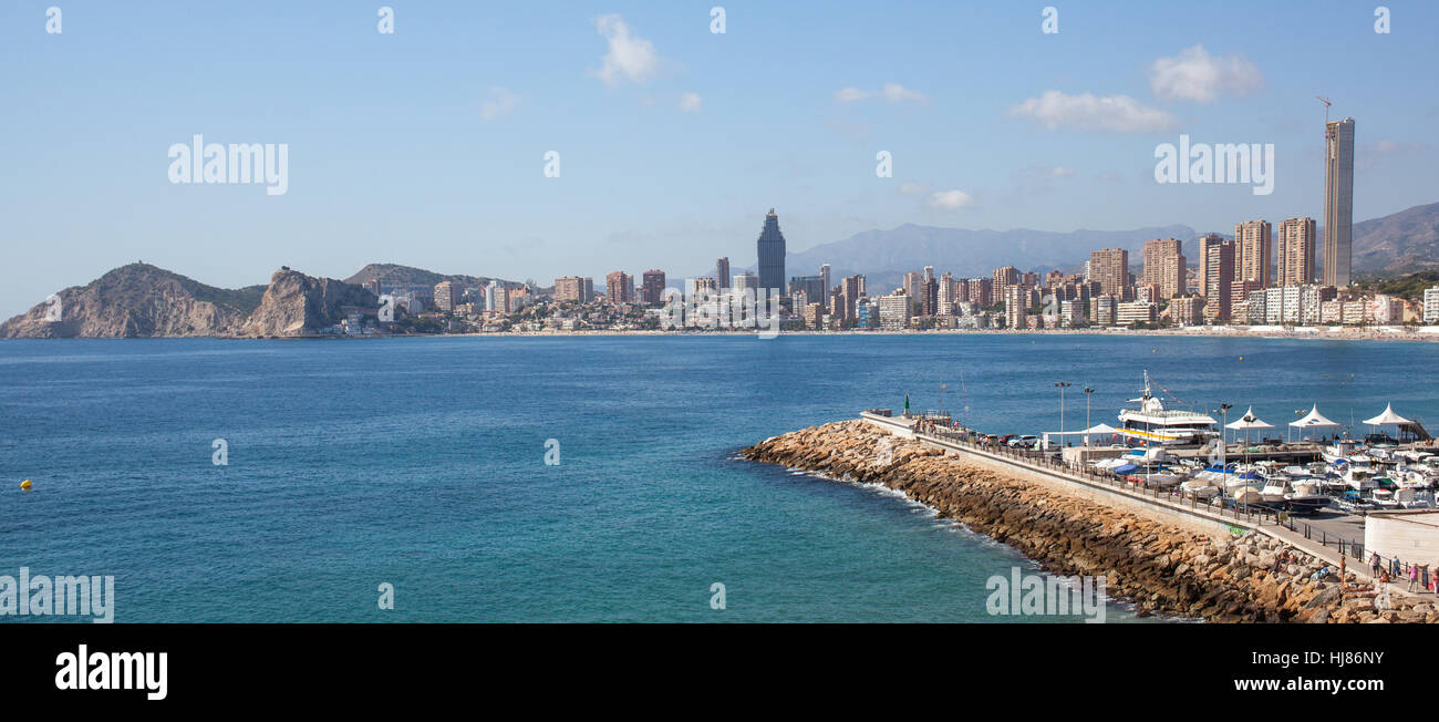 City scape panorama. Benidorm, Spain Stock Photo - Alamy