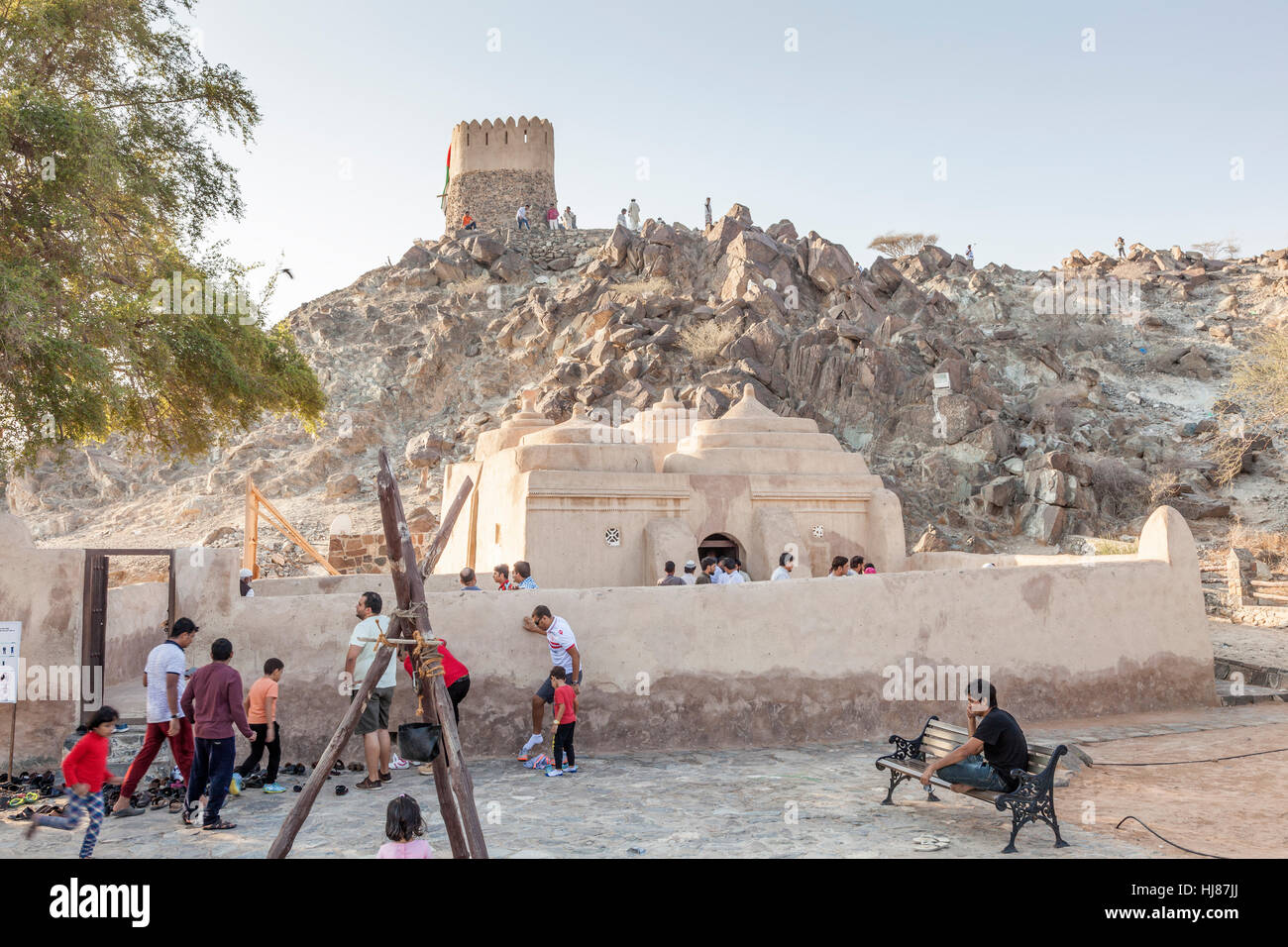 Al Badiyah - the oldest mosque of the United Arab Emirates Stock Photo ...