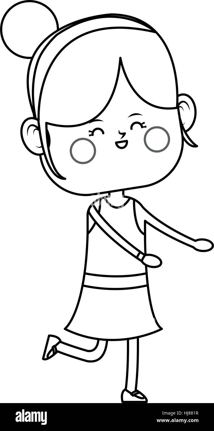 Anime happy girl Cut Out Stock Images & Pictures - Alamy