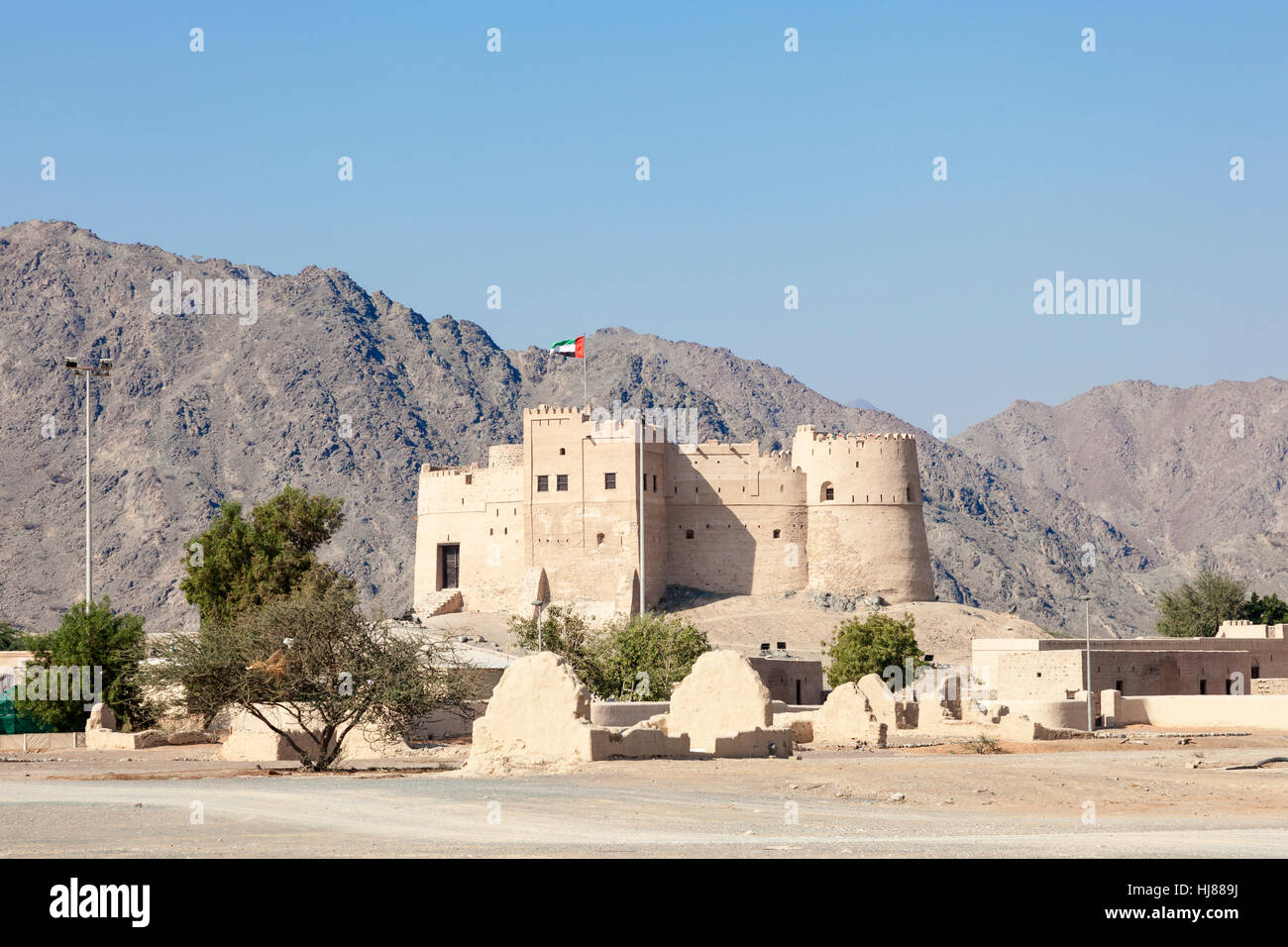 Historic fort in Fujairah, United Arab Emirates Stock Photo - Alamy