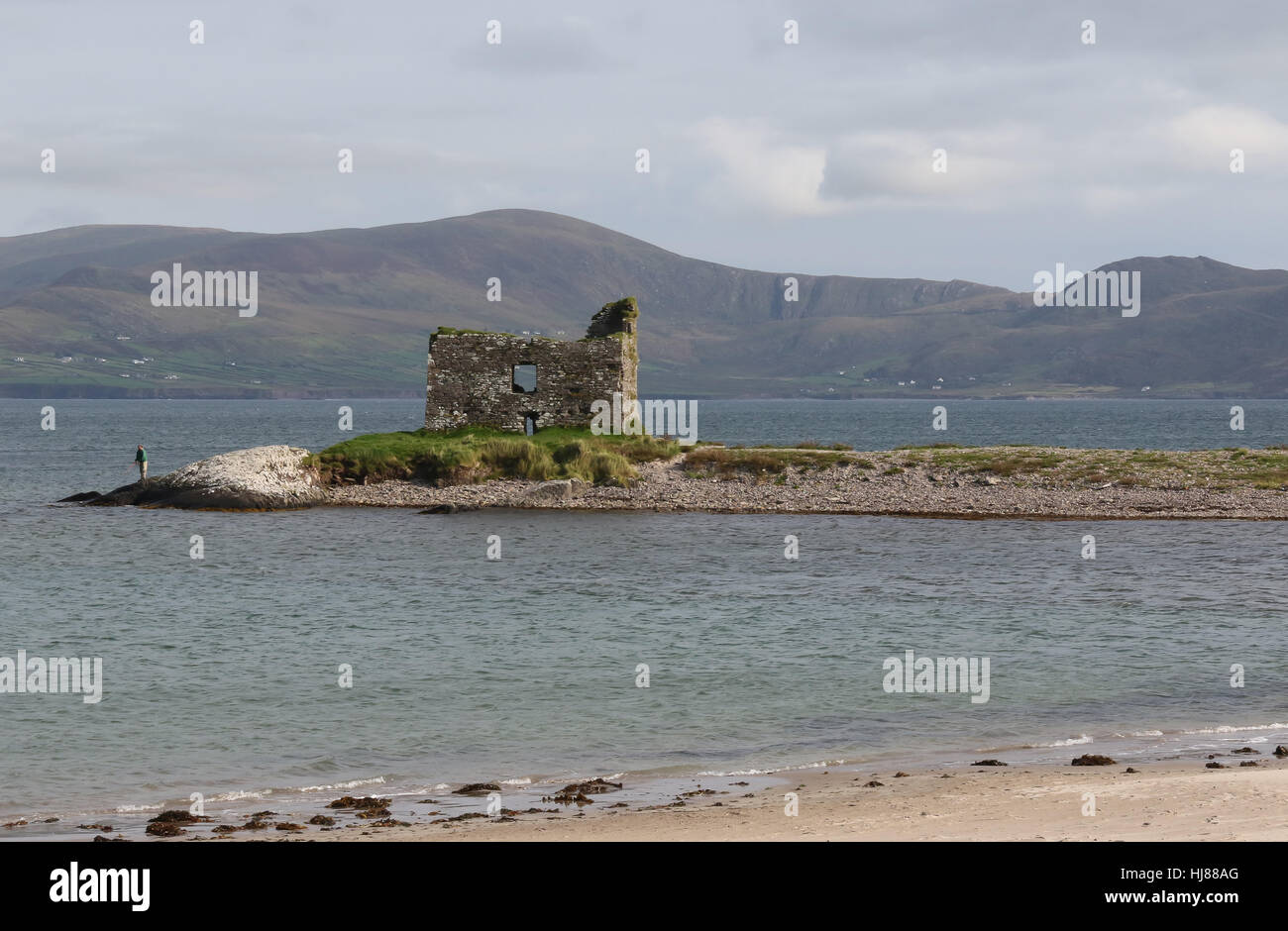 Ballinskelligs Castle at Ballinskelligs in County Kerry, Ireland Stock ...