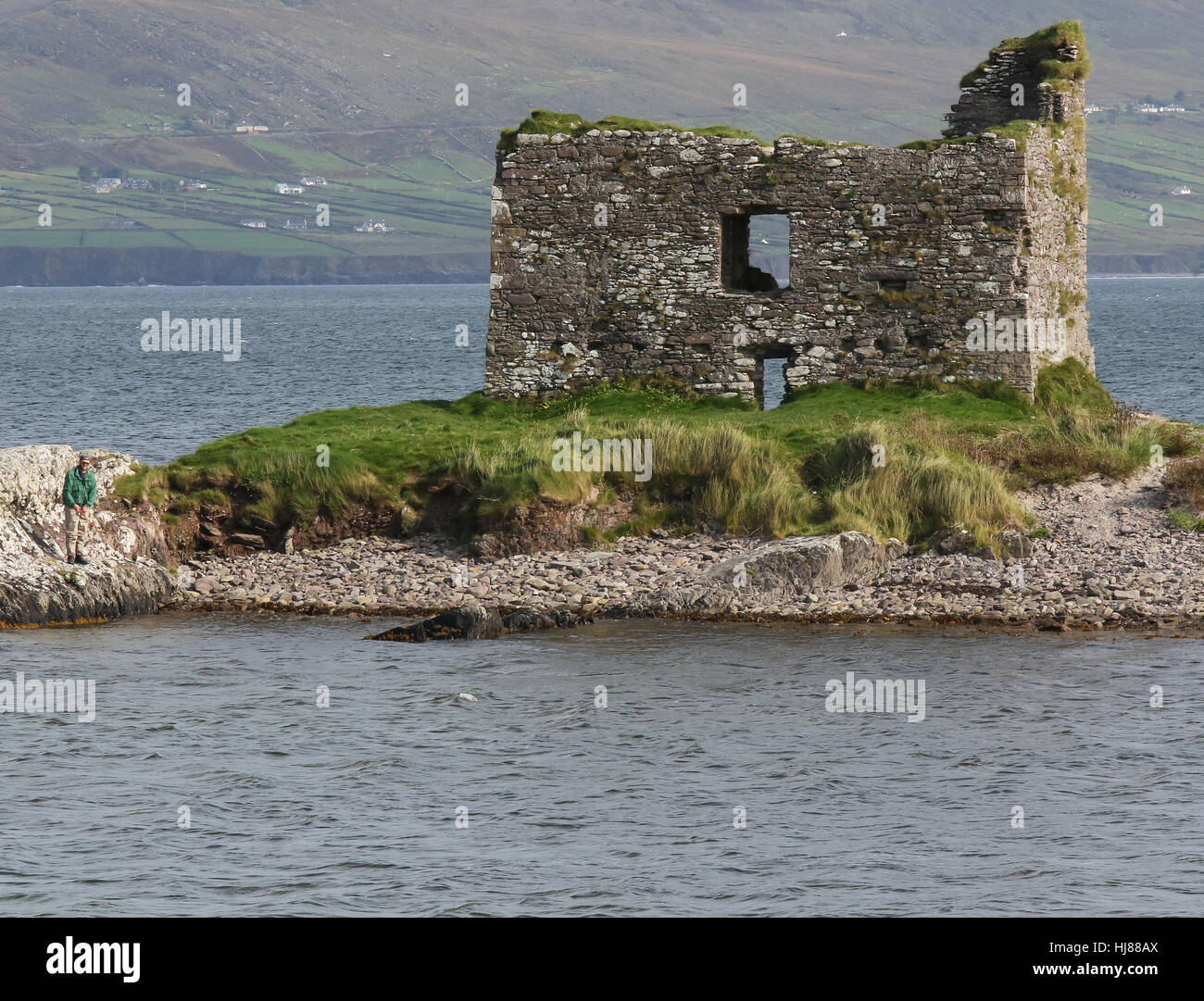 Ballinskelligs Castle at Ballinskelligs in County Kerry, Ireland Stock ...