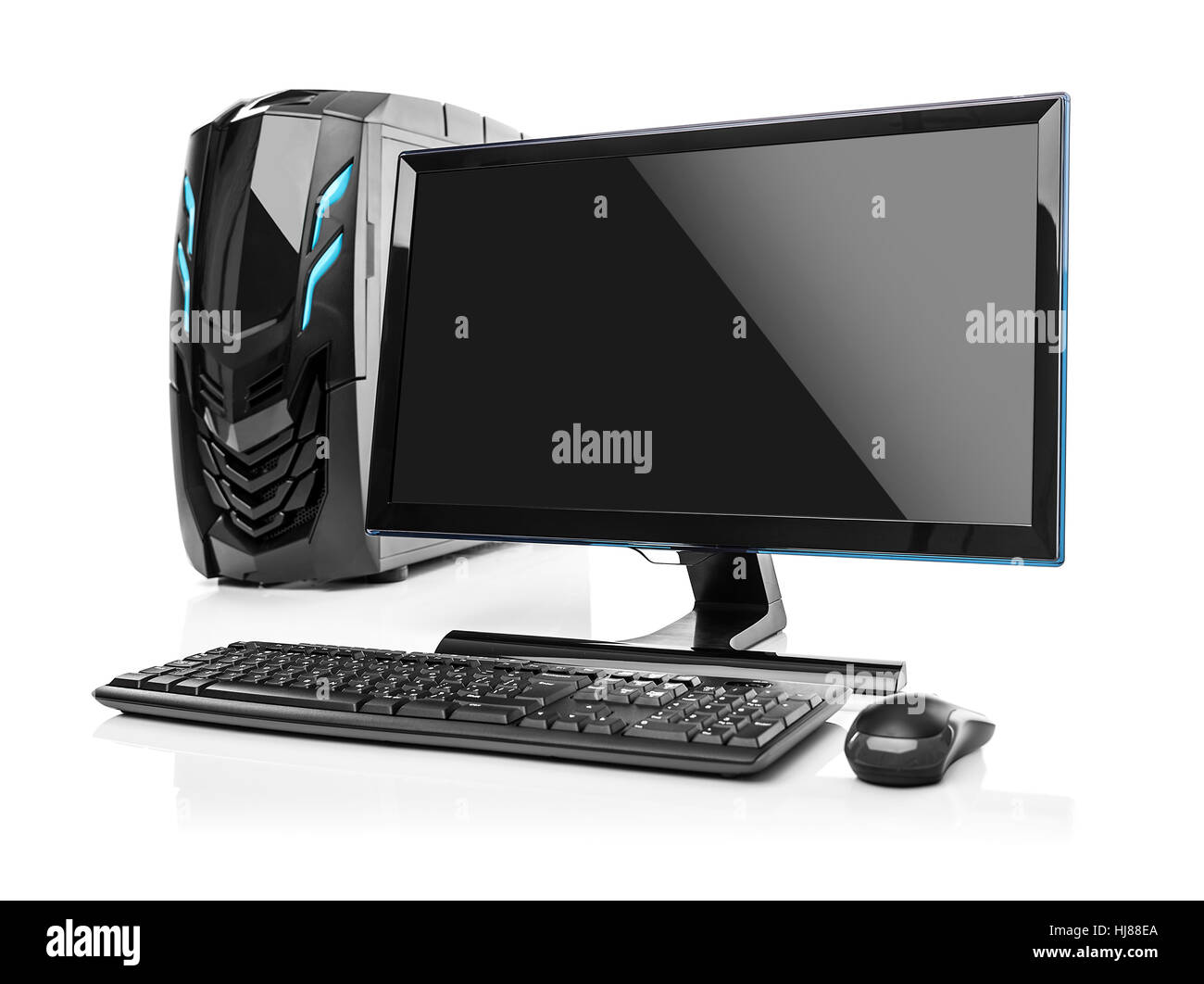 Desktop PC computer isolated Stock Photo - Alamy