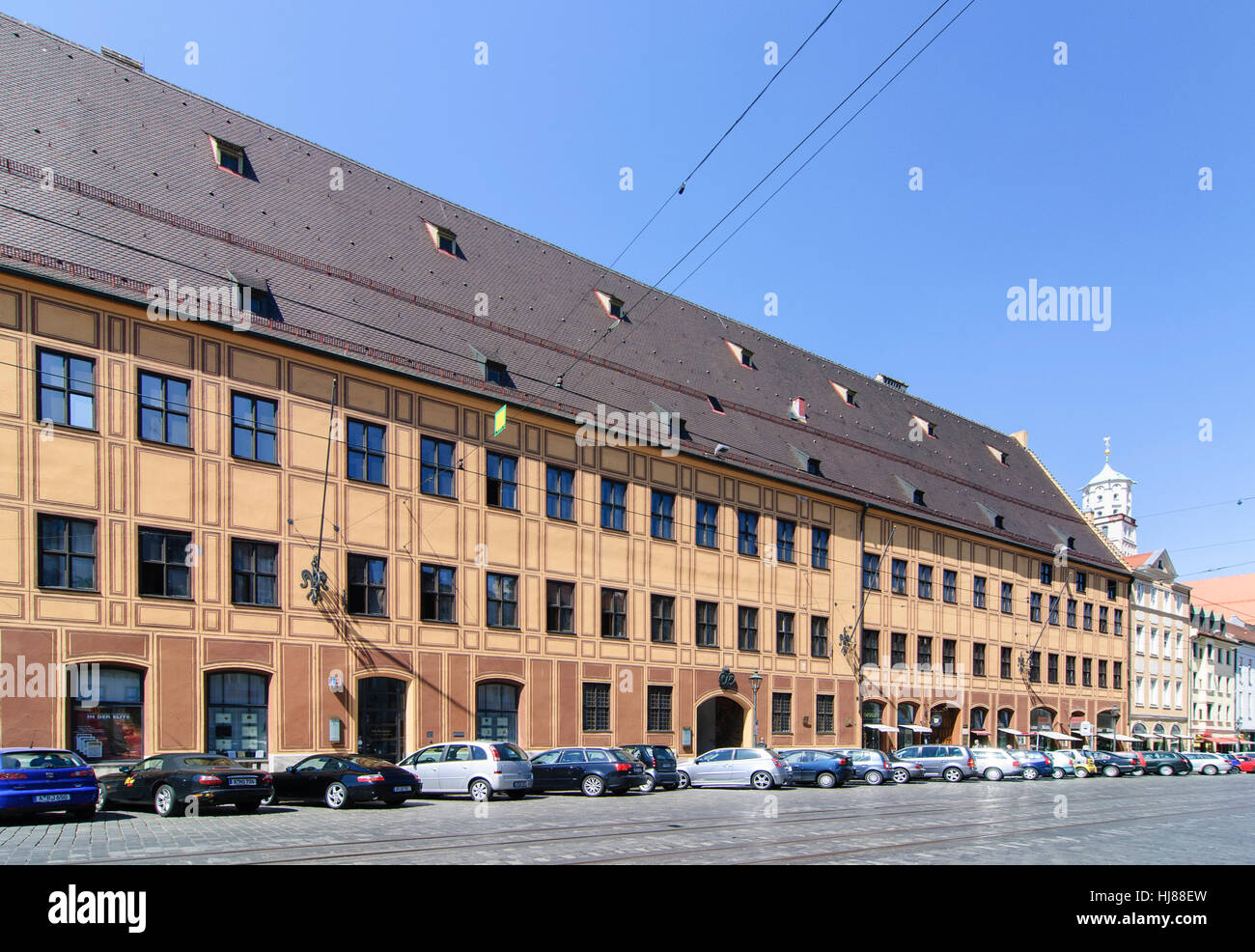 Fuggerhaus fugger house on the maximil hi-res stock photography and ...