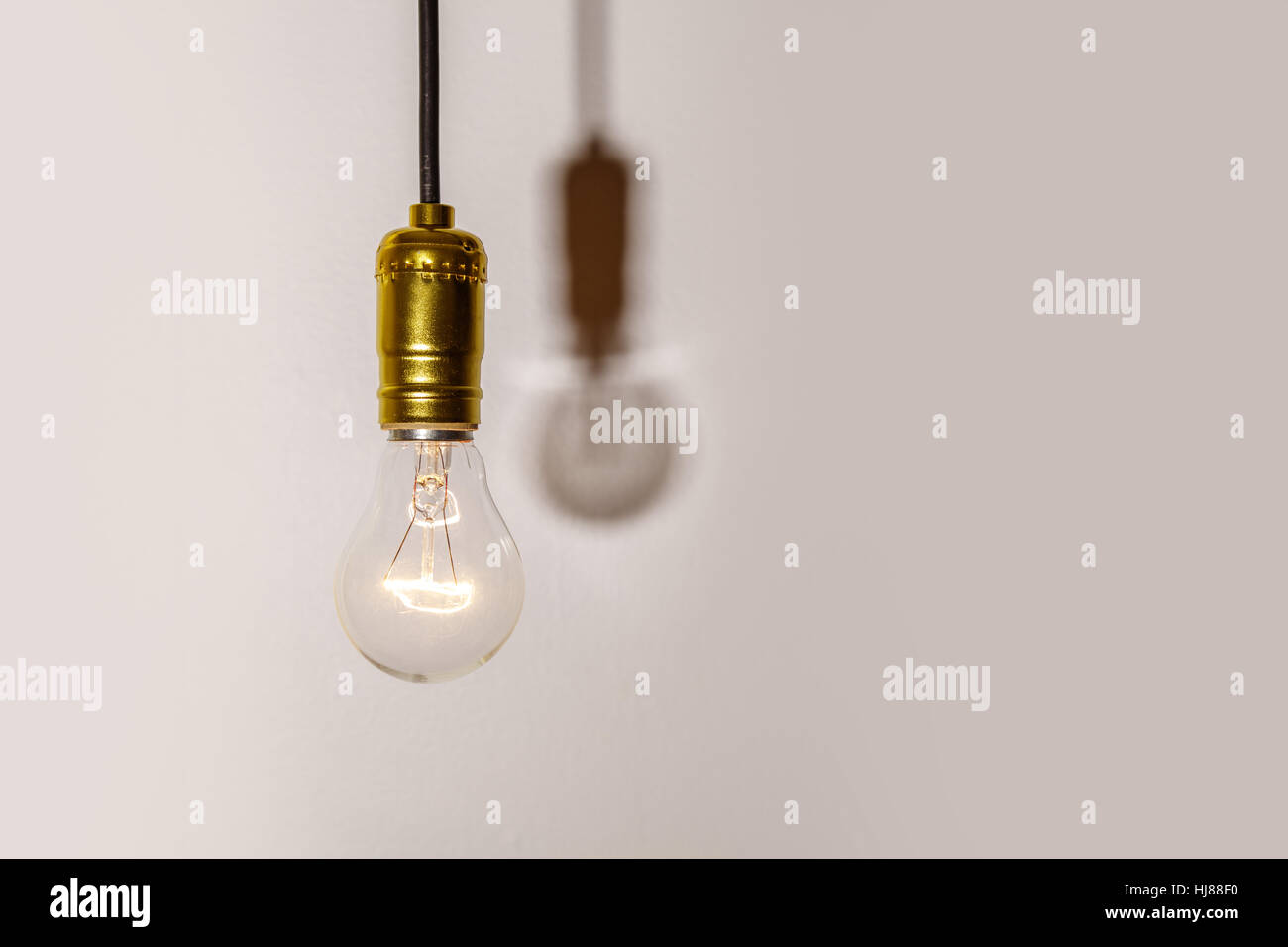 light bulb on white background Stock Photo - Alamy