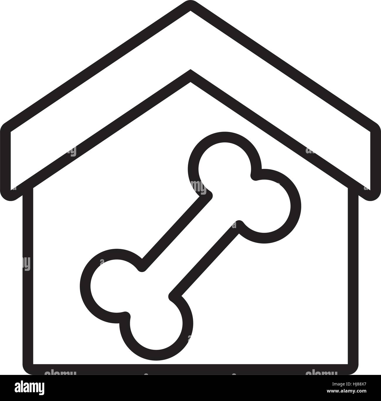 house pet food dog food outline vector illustration eps 10 Stock Vector ...