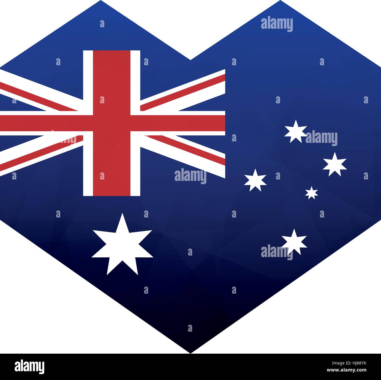 Heart shape australian flag icon hi-res stock photography and images ...