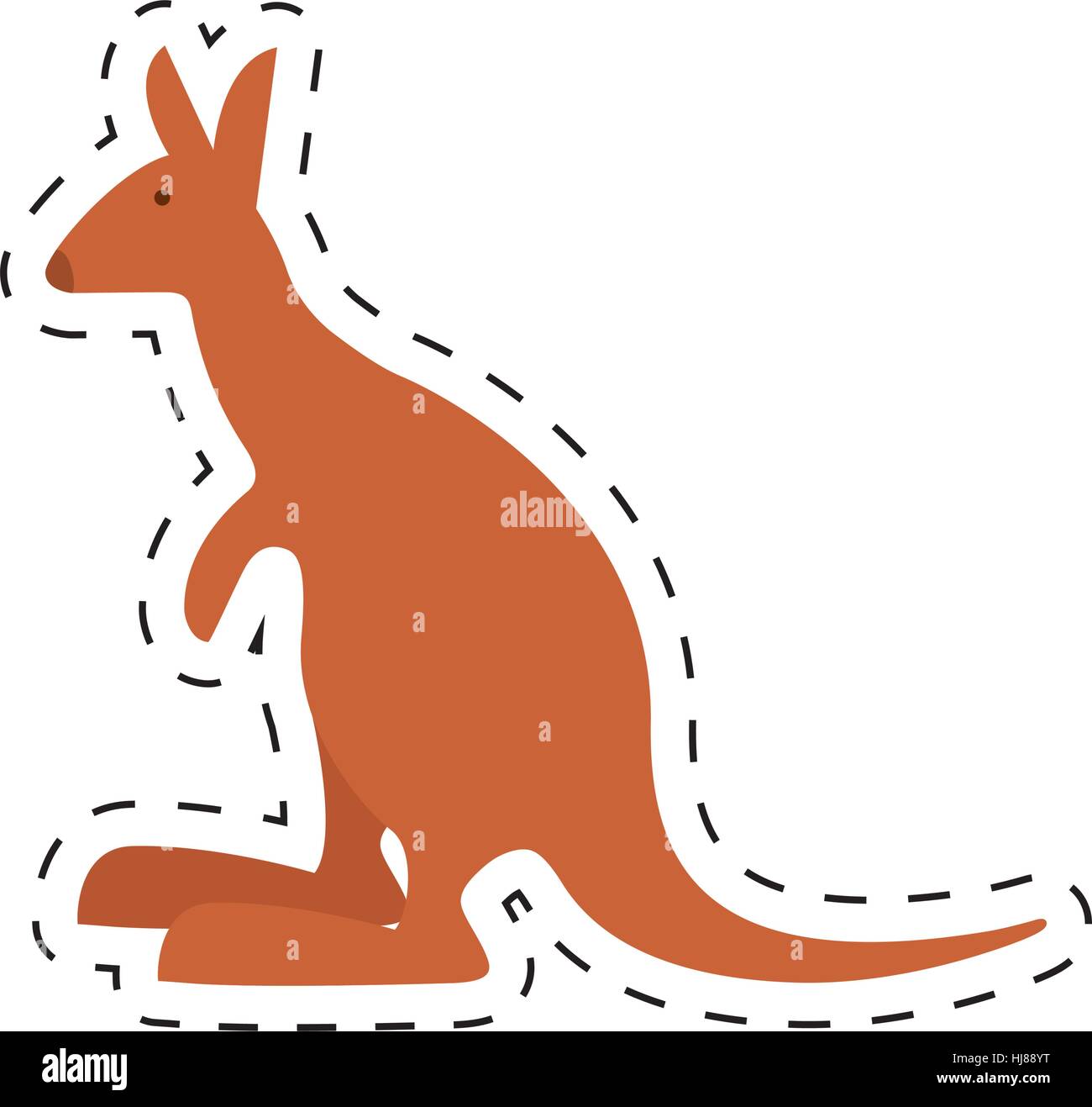 Aboriginal kangaroo Stock Vector Images - Alamy