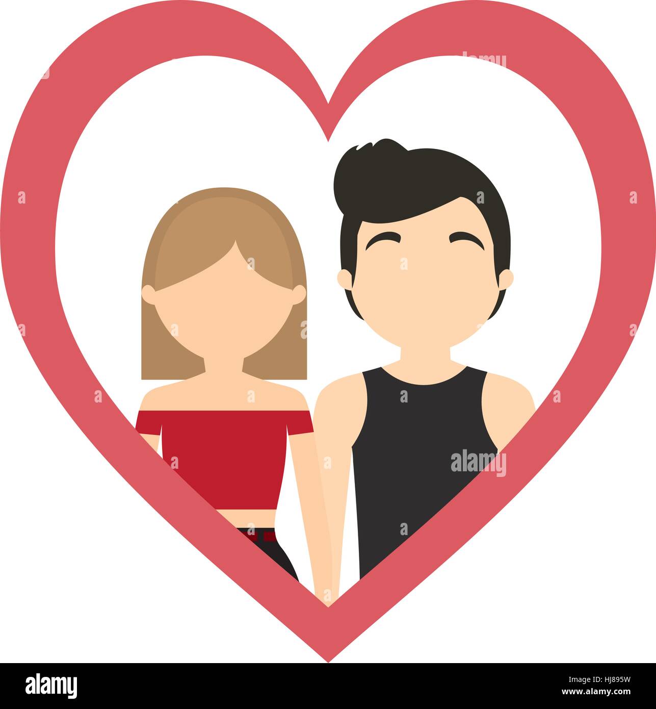 couple love frame heart passion lifestyle vector illustration eps 10 ...