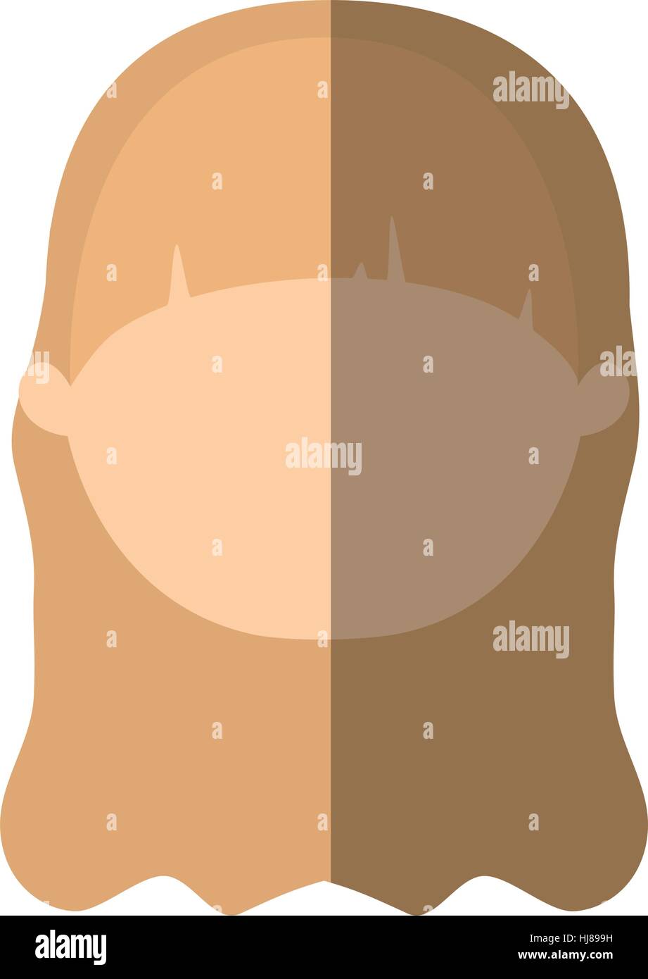 avatar woman face profile online shadow vector illustration eps 10 ...