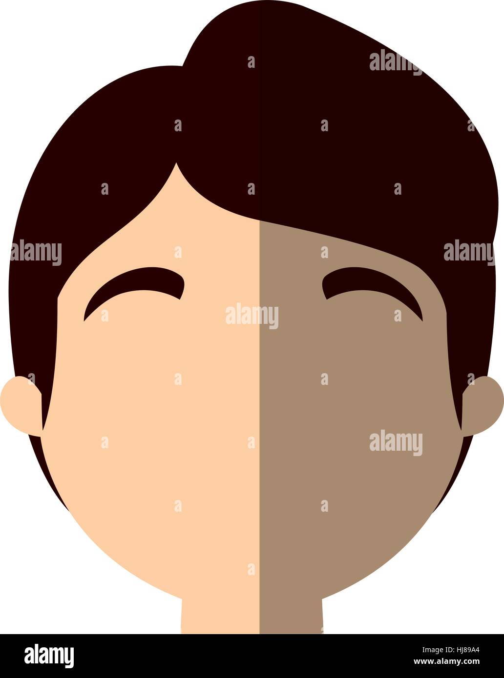 character face man worker profile shadow vector illustration eps 10 ...