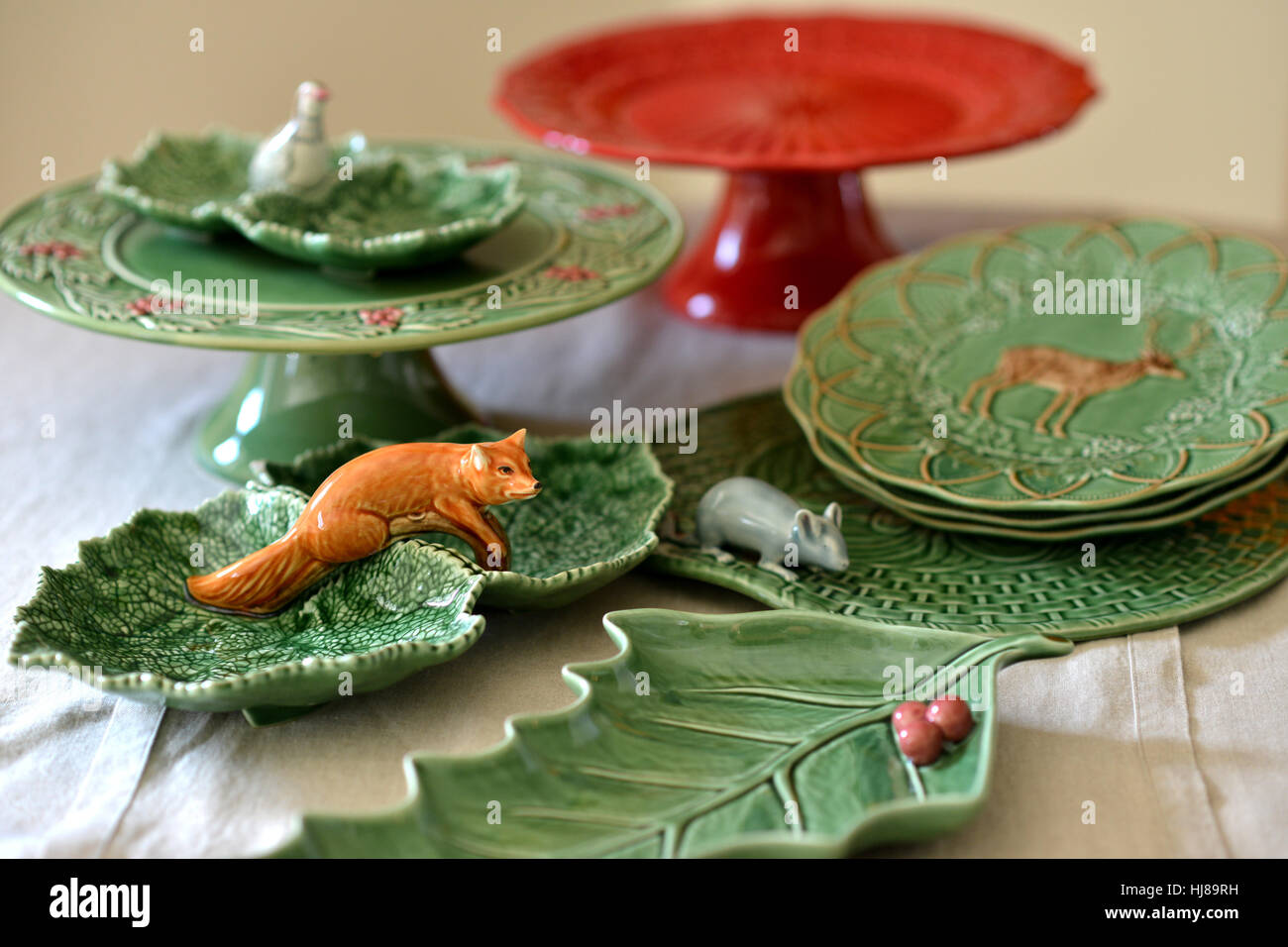 Bordallo Pinheiro Portuguese ceramics Stock Photo - Alamy