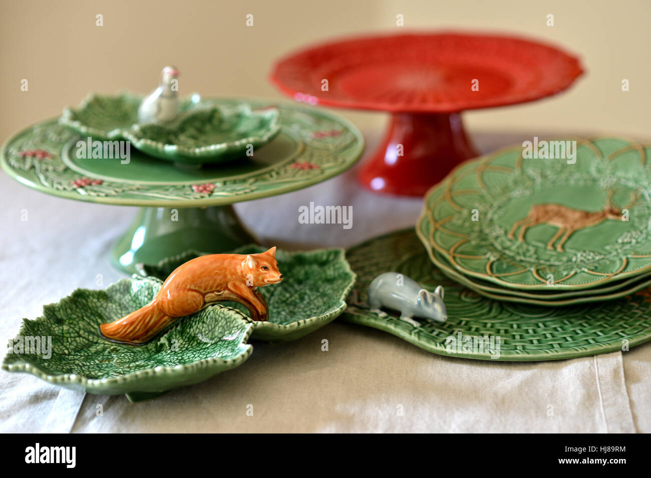 Bordallo Pinheiro Portuguese ceramics Stock Photo - Alamy