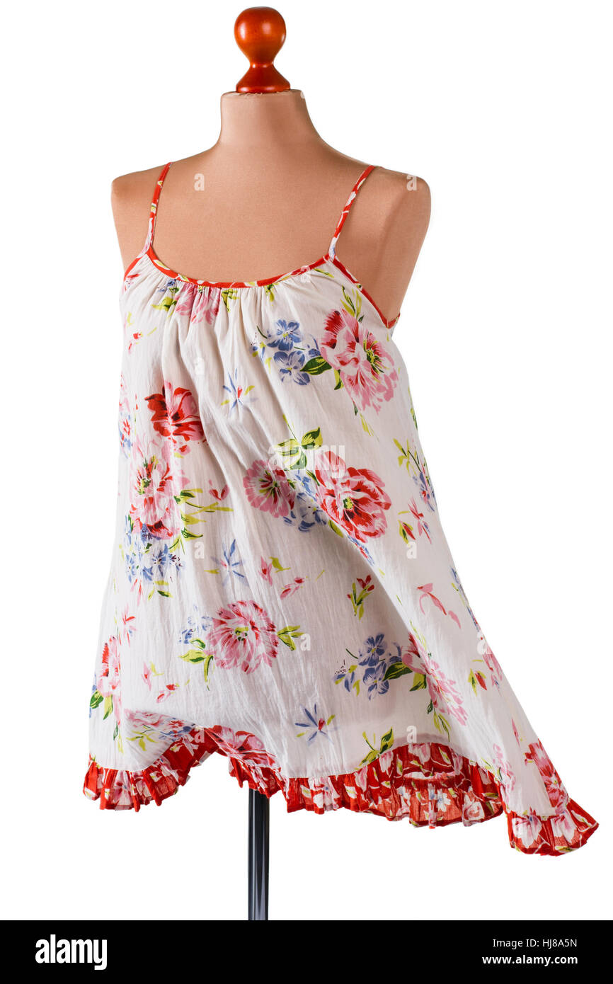 Retro sarafan with floral pattern Stock Photo - Alamy