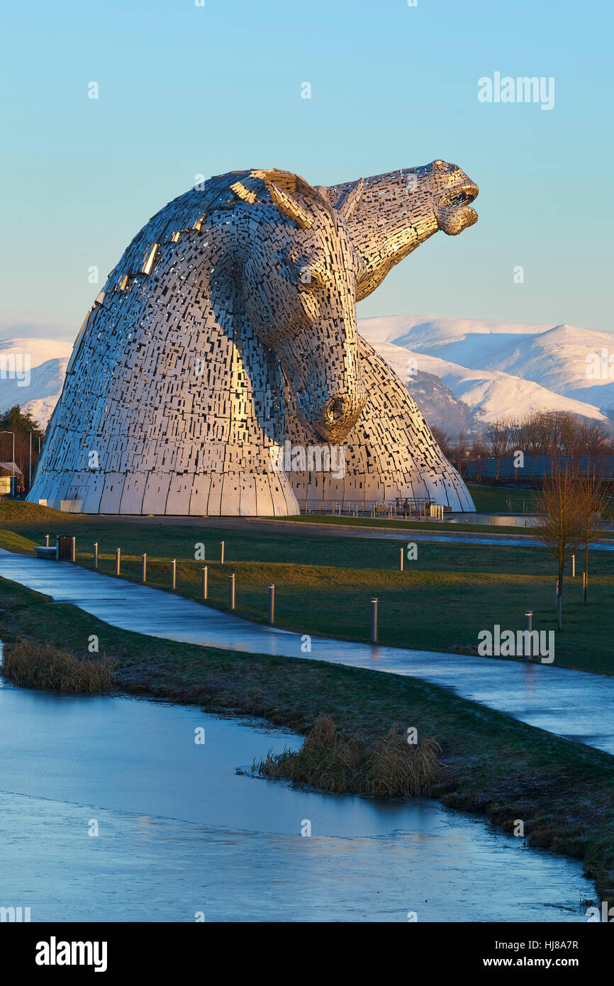 Kelpies Falkirk Snow High Resolution Stock Photography and Images - Alamy