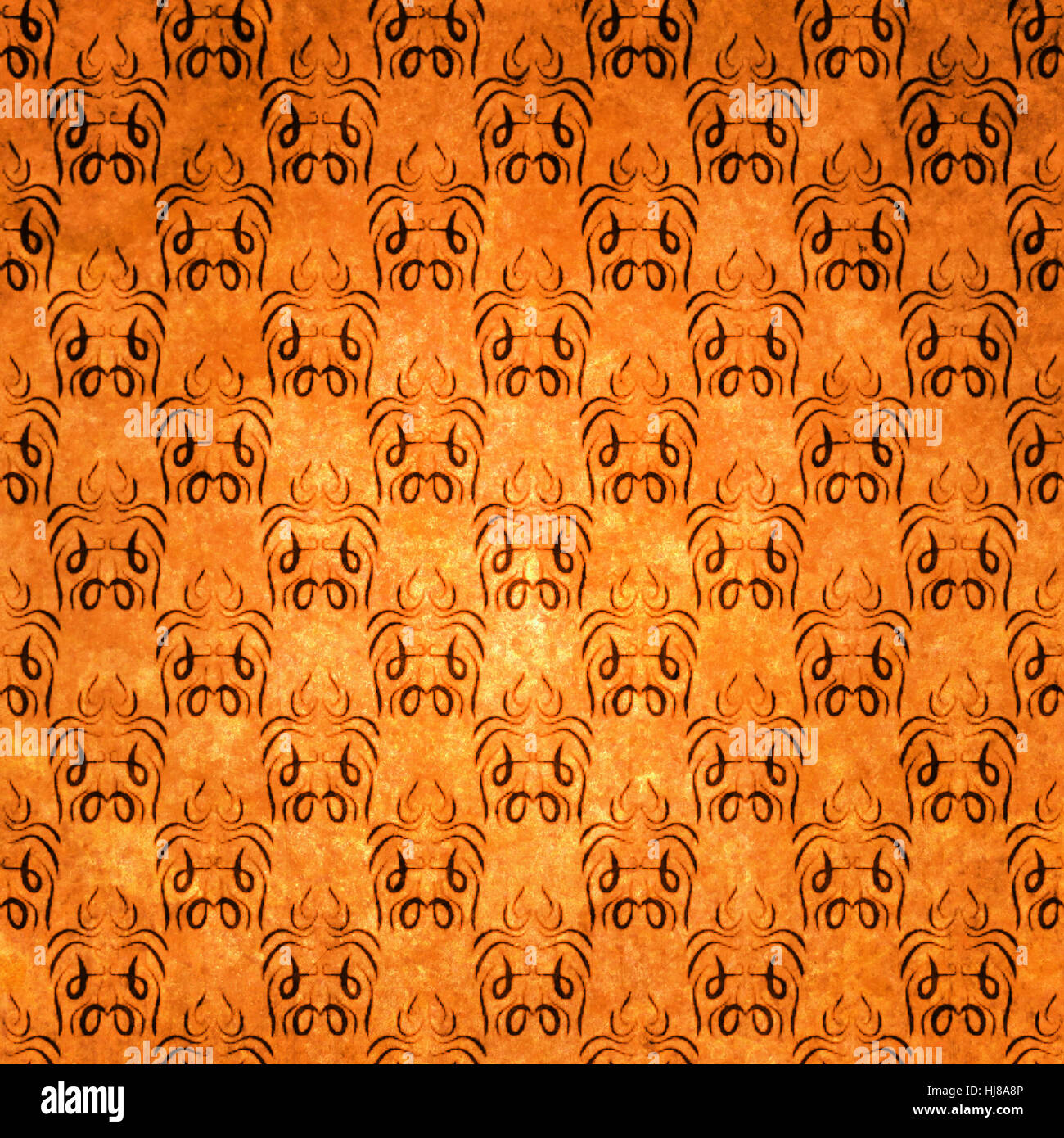 Orange colored damask hi-res stock photography and images - Alamy