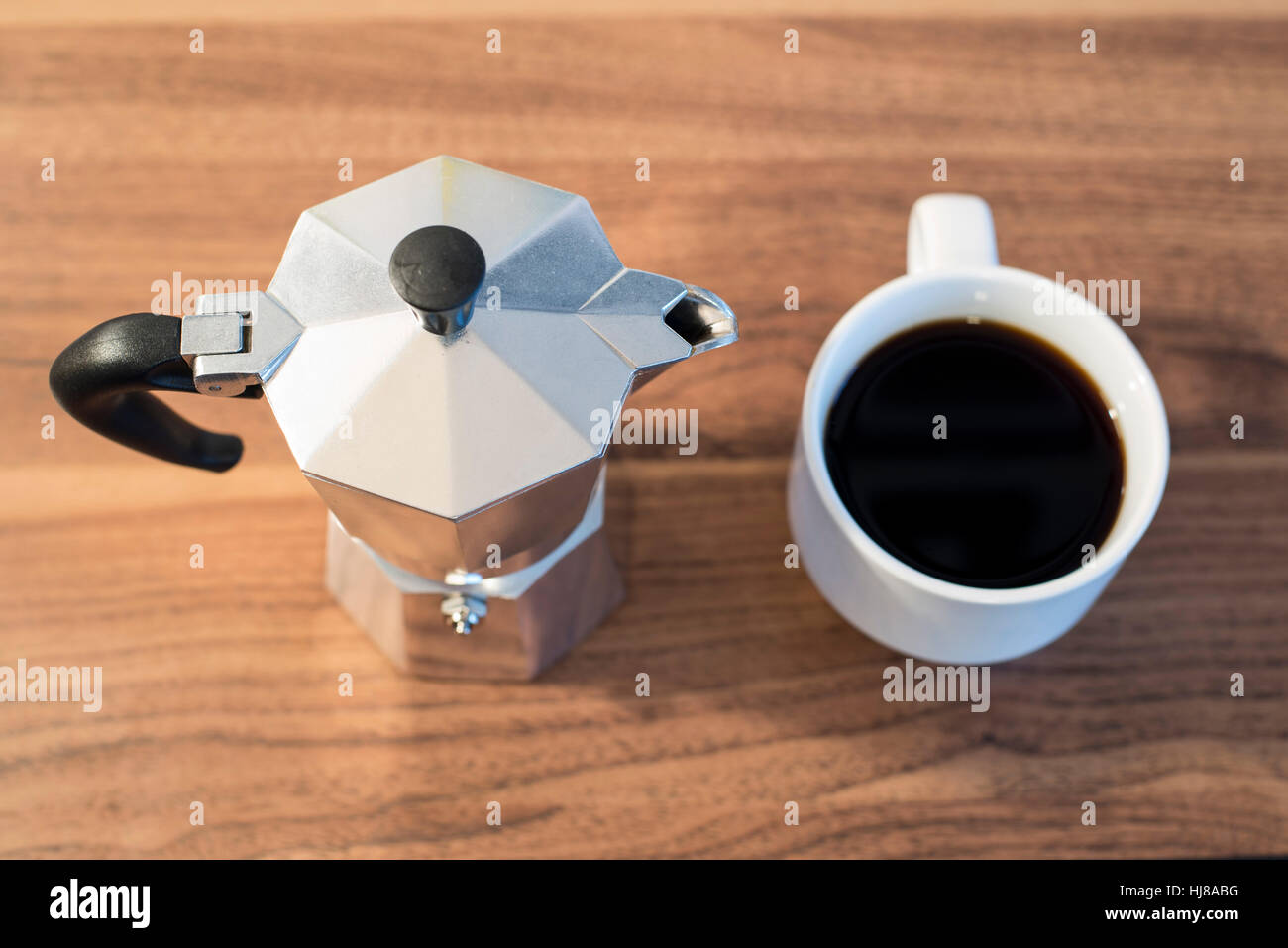 Moka coffee pot preparation hi-res stock photography and images - Alamy