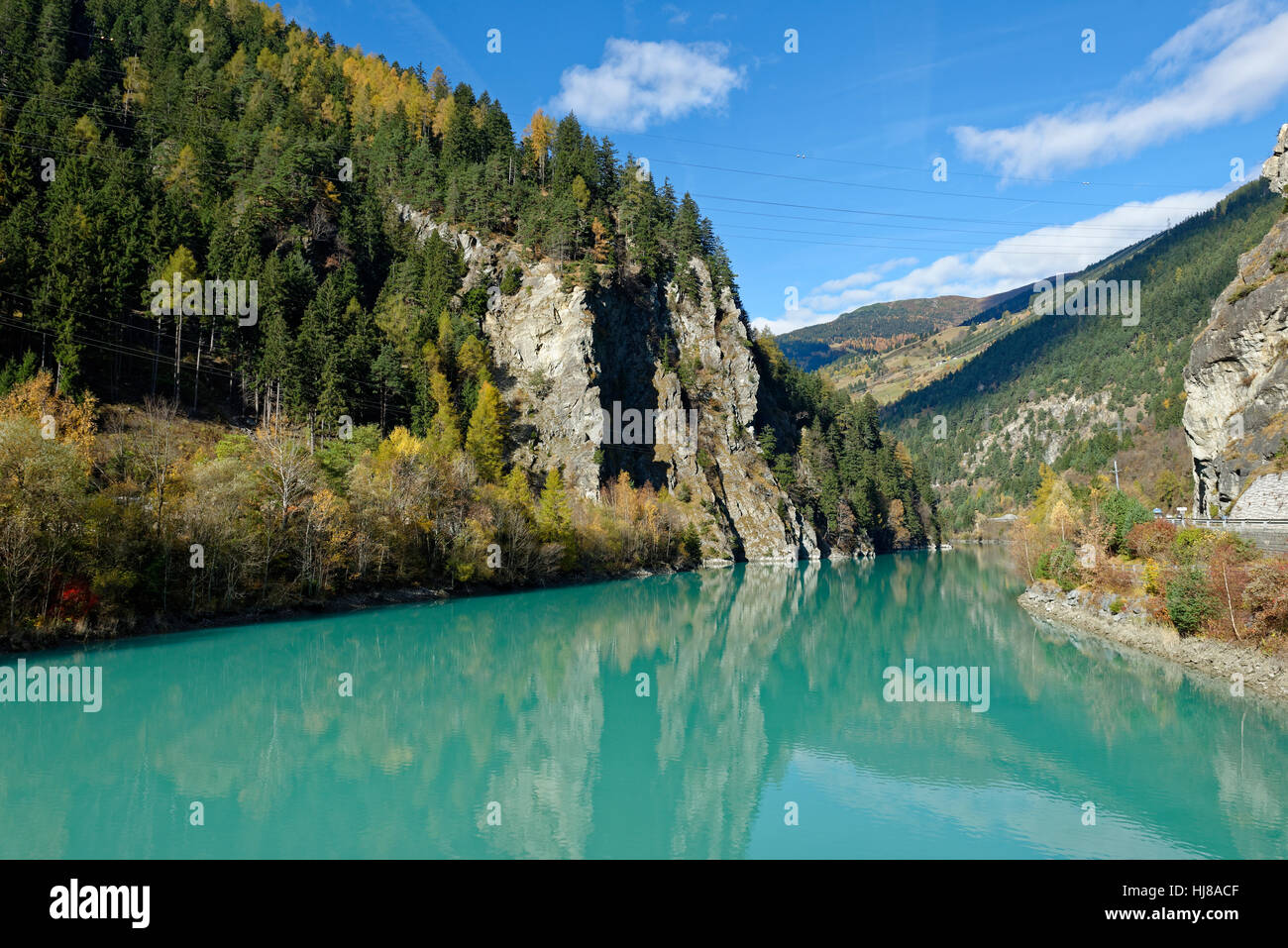 Upper Inn Valley, Oberinntal near Prutz, Tyrol, Austria Stock Photo - Alamy