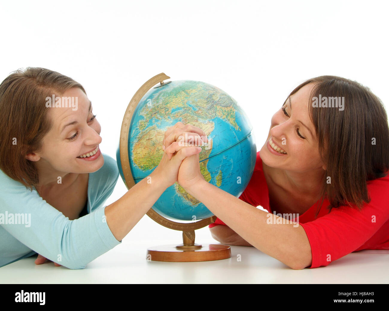 Symbolic for global friendship Stock Photo - Alamy