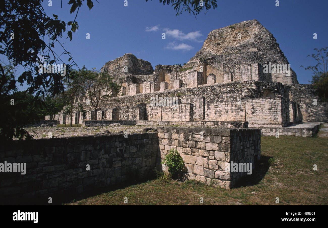Ruins, Becan, Mexico, North America Stock Photo - Alamy