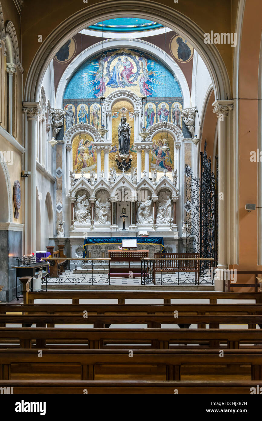 Black Madonna in the shrine of Our Lady of Dublin, Carmelite Monastery ...