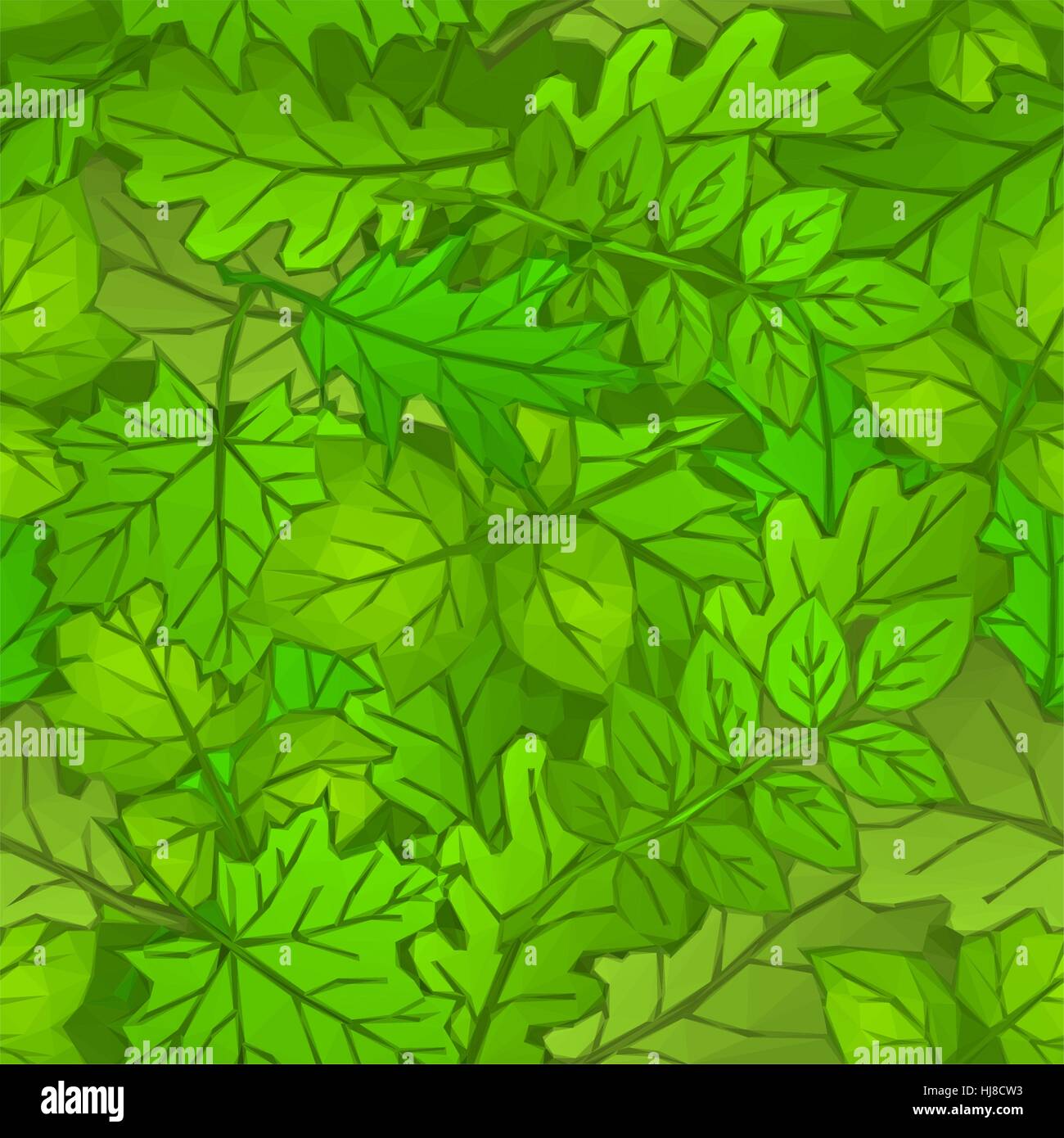 Low poly tree green leaf hi-res stock photography and images - Alamy