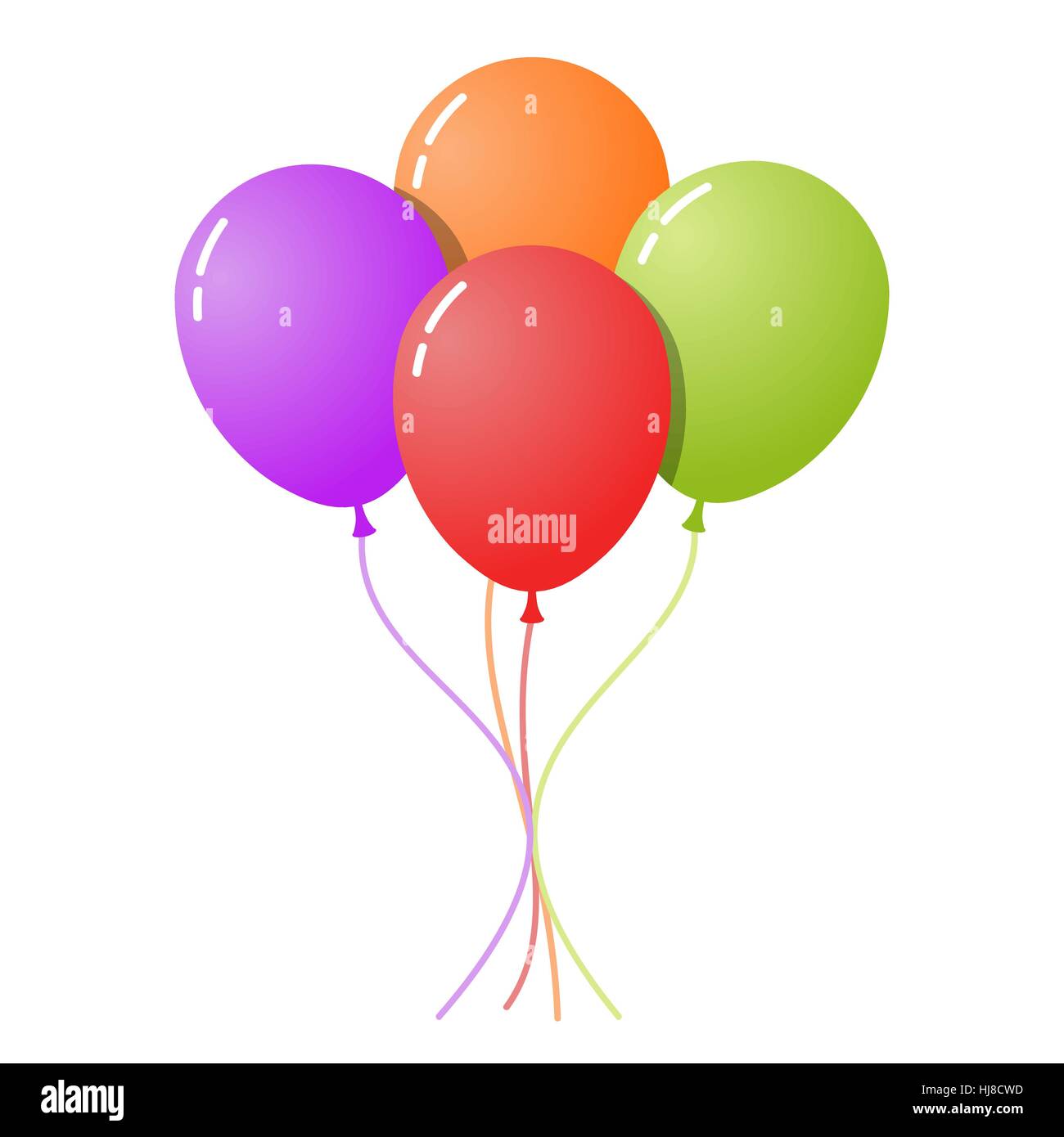 Colorful Set of Balloons Stock Vector Image & Art - Alamy
