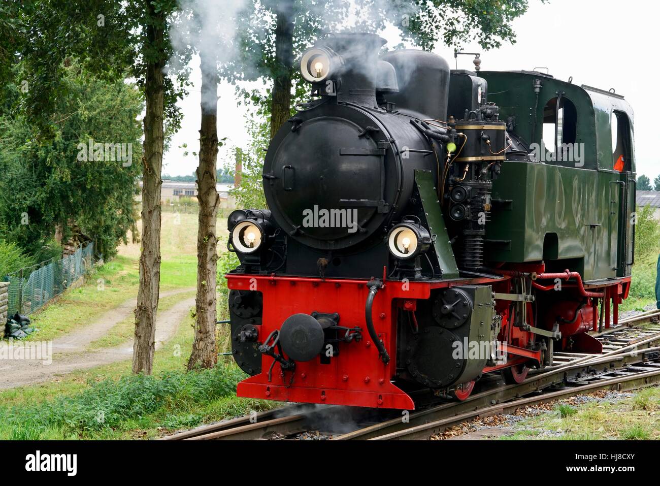 Black and red steam locomotive hi-res stock photography and images - Alamy