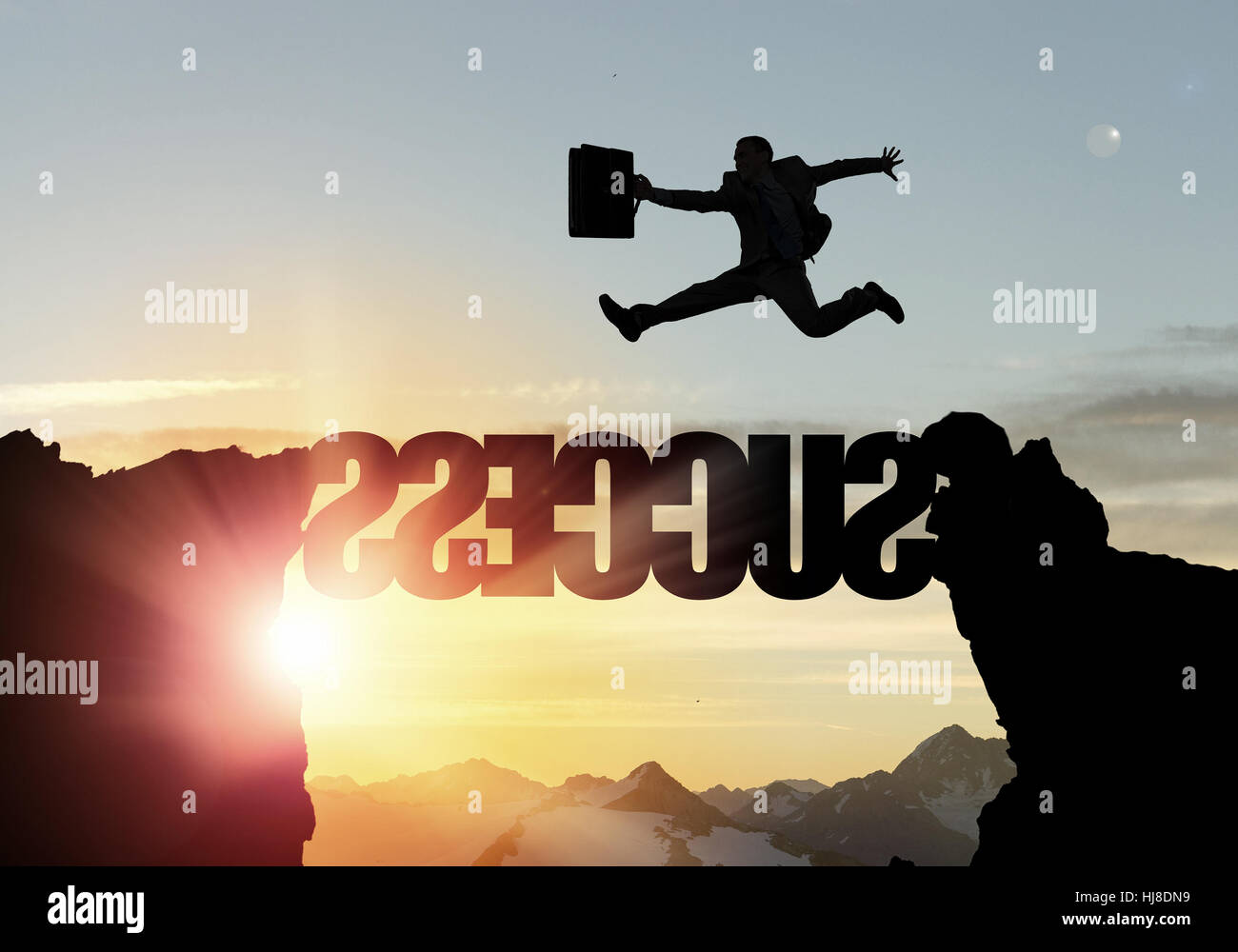 Success motivation happy man running hi-res stock photography and ...