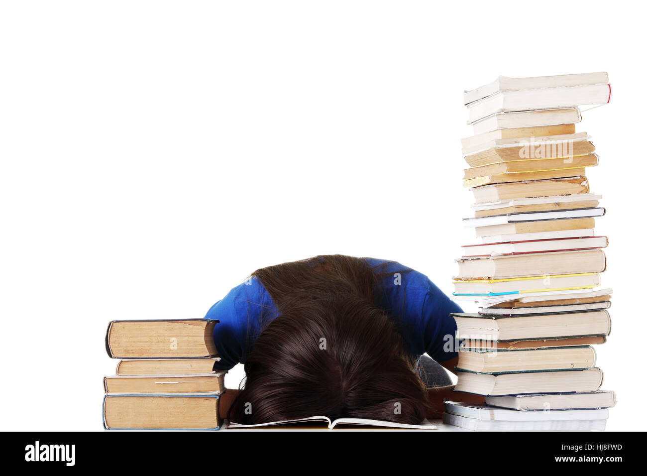 study, beautiful, beauteously, nice, desk, education, isolated, female ...