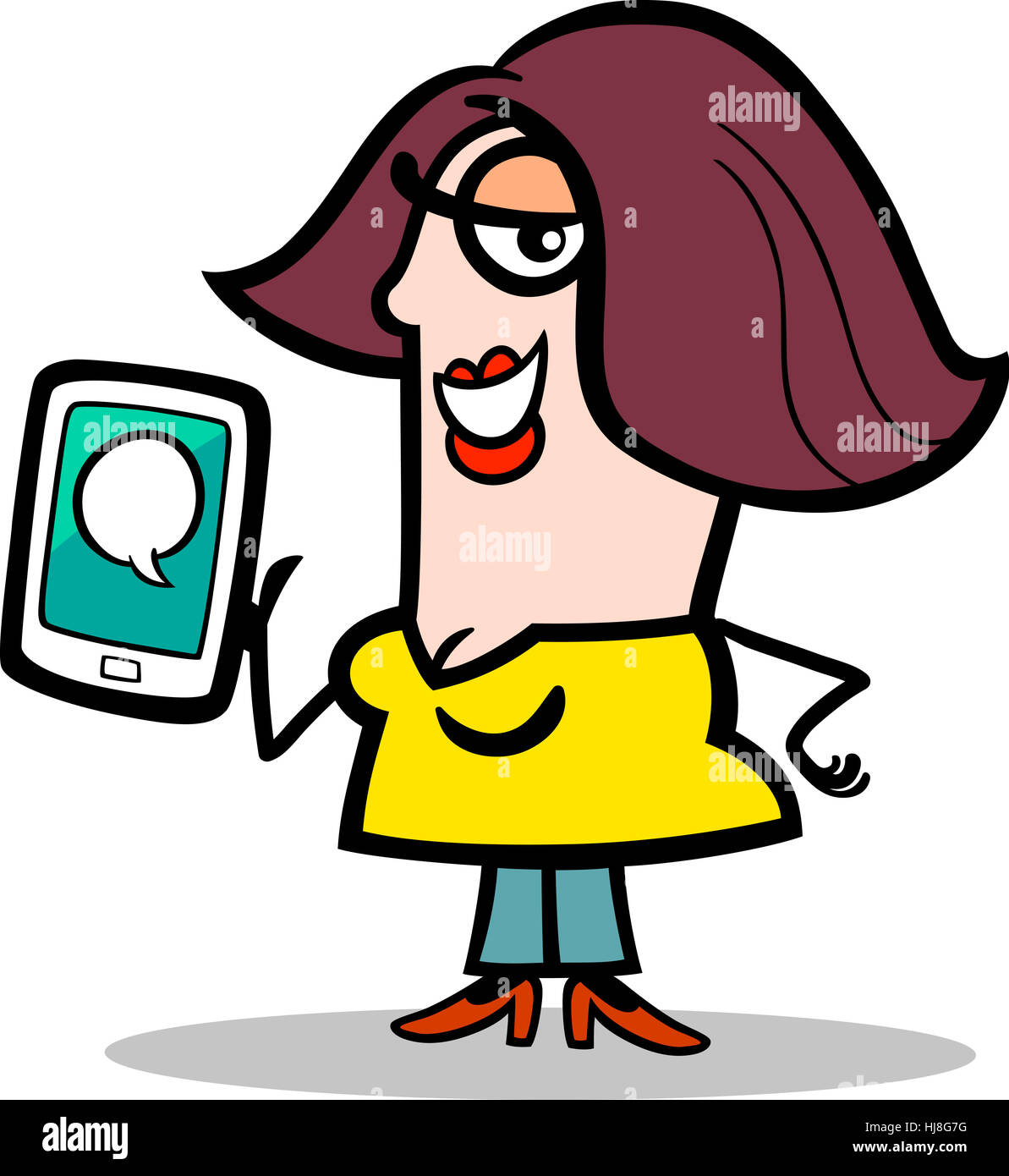 Cartoon chat hi-res stock photography and images - Alamy