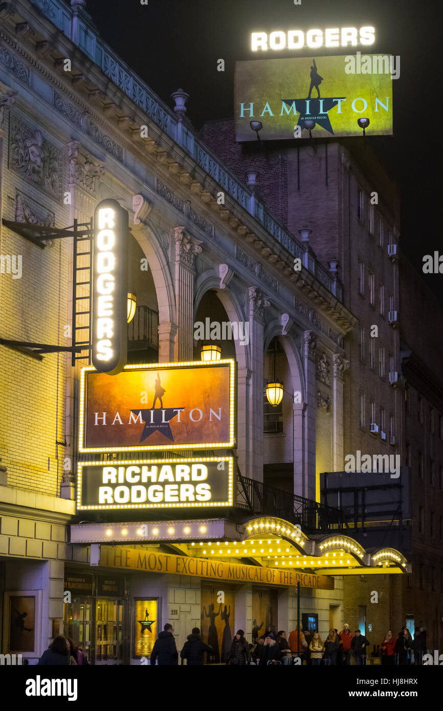 Hamilton musical broadway hi-res stock photography and images - Alamy
