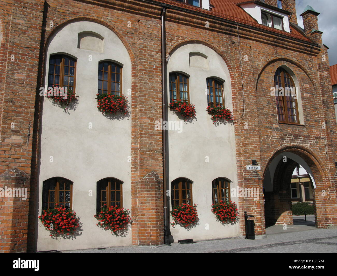 old town hall. kamien pomorski,cammin county in pomerania Stock Photo ...