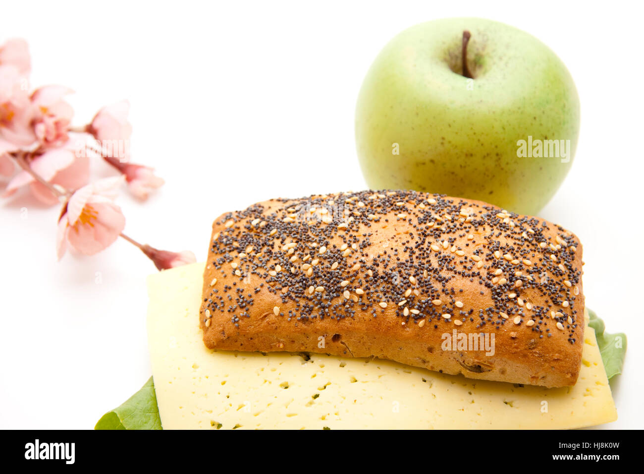 fruit, apples, apple, cheese, roll, kaiser, food, aliment, fruit ...
