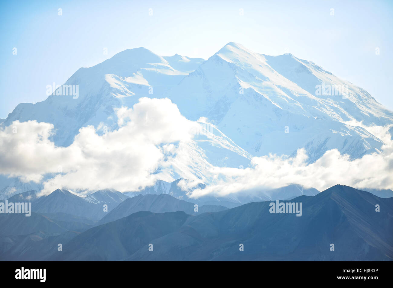 Mount McKinley, Denali national Park, Alaska, United States Stock Photo ...