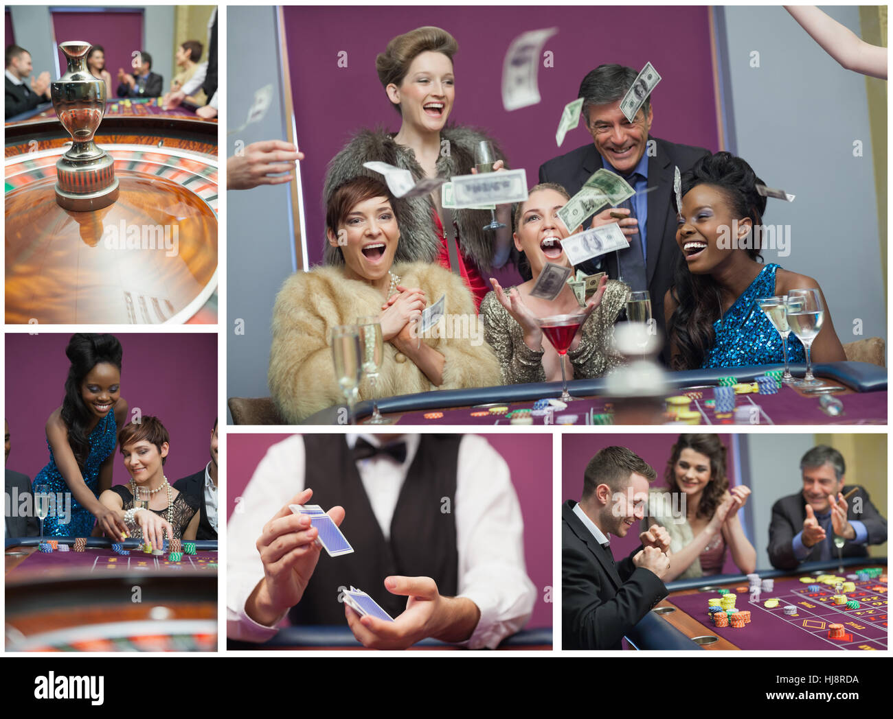 Female throwing cards hi-res stock photography and images - Alamy