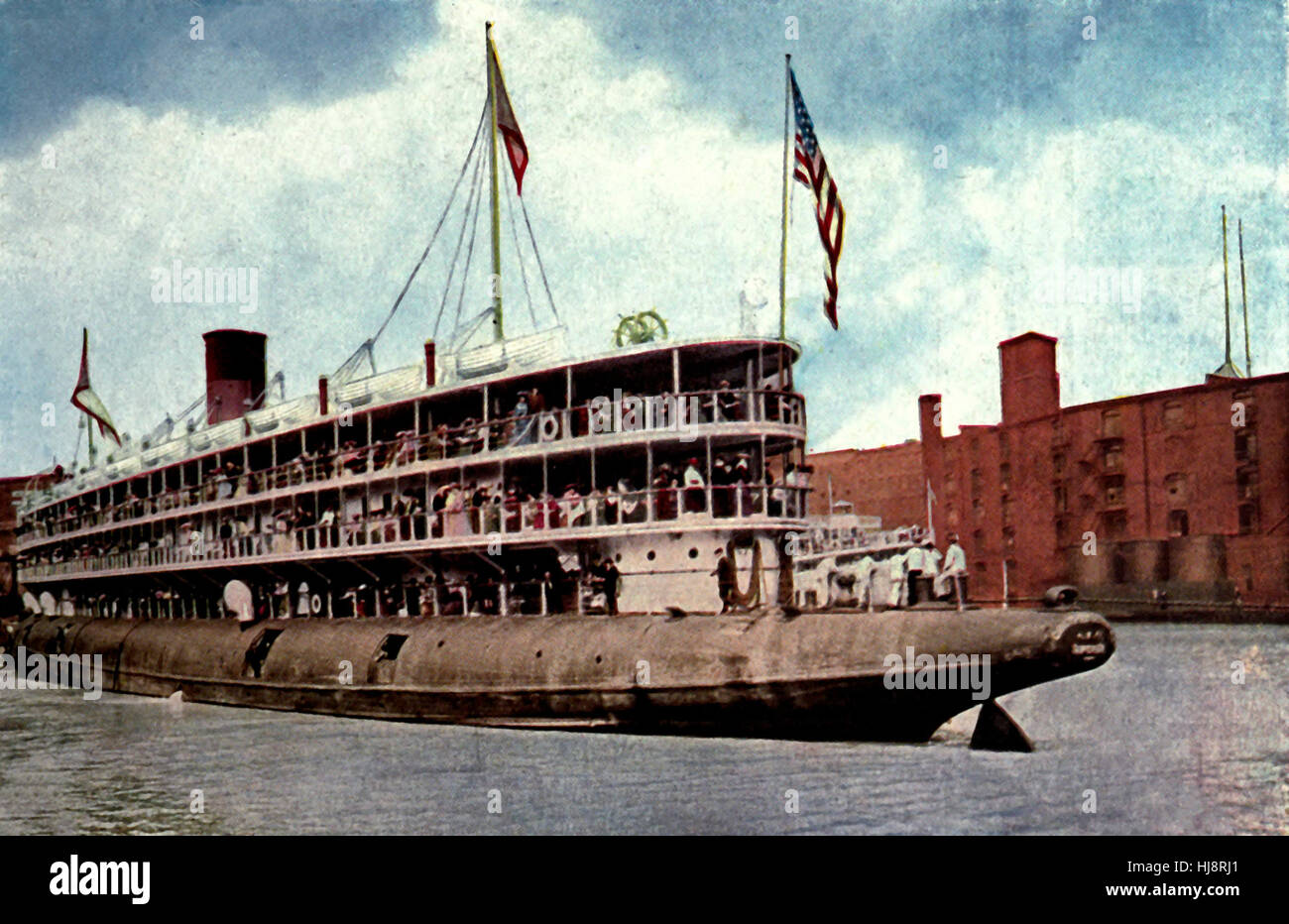 Steamship drawing hi-res stock photography and images - Alamy