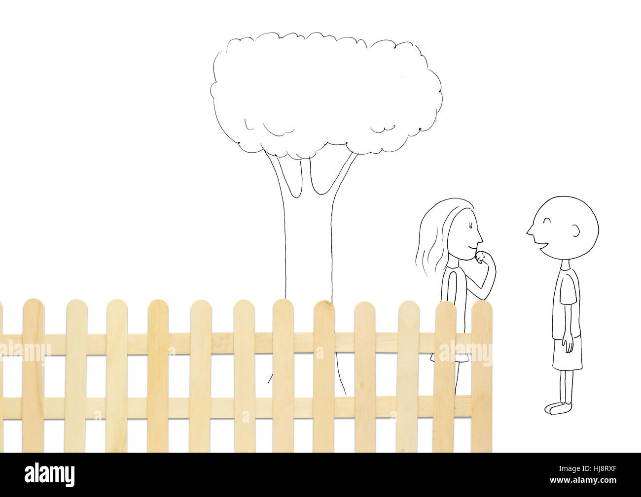Talking tree illustration hi-res stock photography and images - Alamy