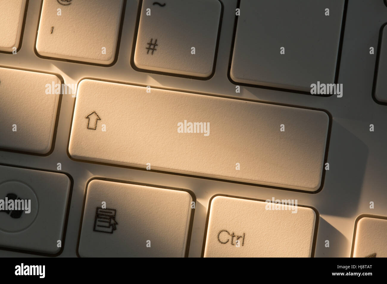 Close up of shift key on keyboard Stock Photo - Alamy