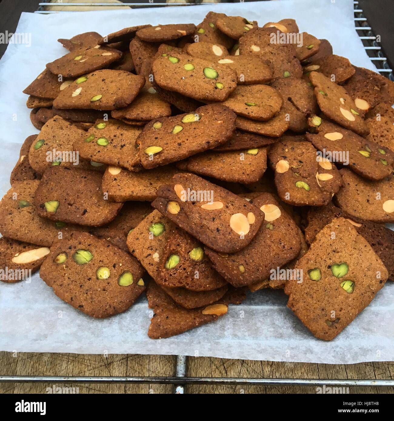 Danish Christmas brown cakes Stock Photo - Alamy