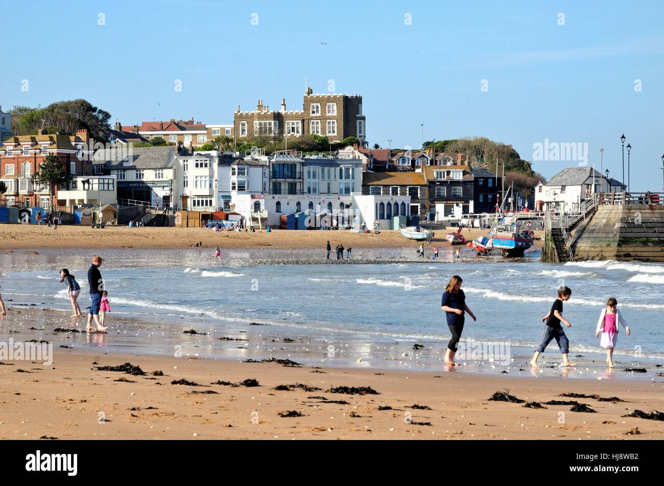 Beach and seafront at Broadstairs Kent UK Stock Photo - Alamy