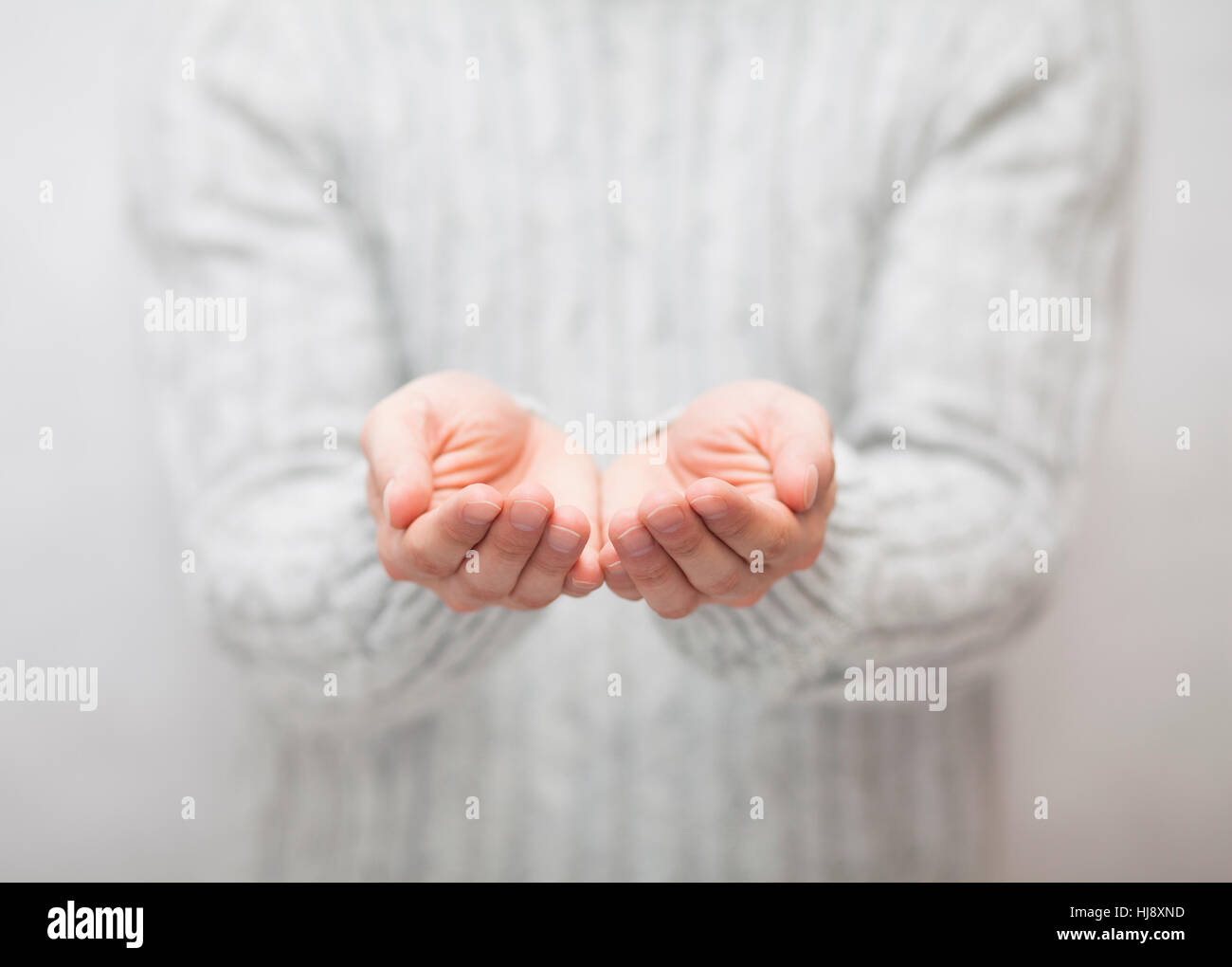 Open hands. Holding, giving, showing concept Stock Photo - Alamy