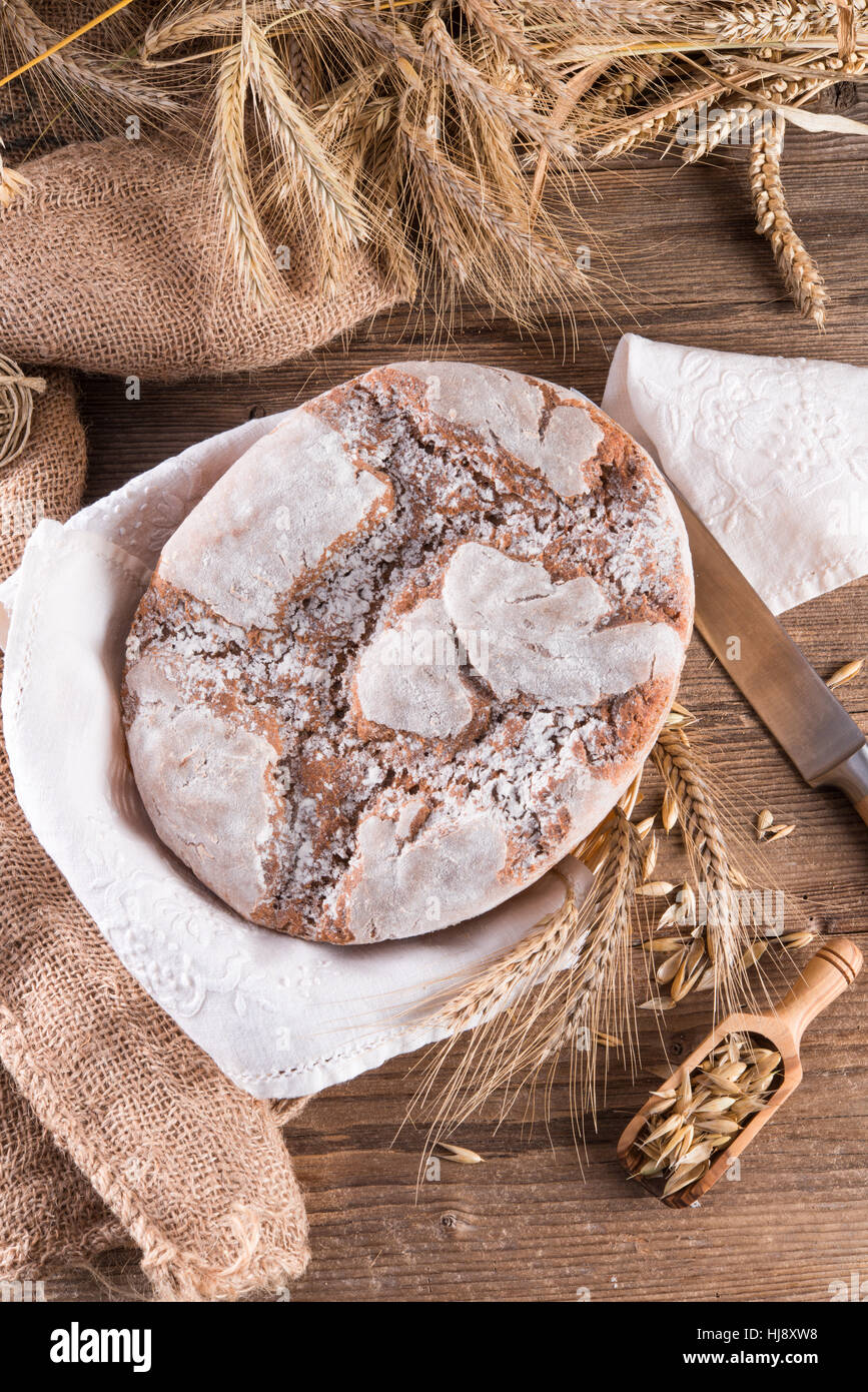 freshly baked traditional bread Stock Photo - Alamy