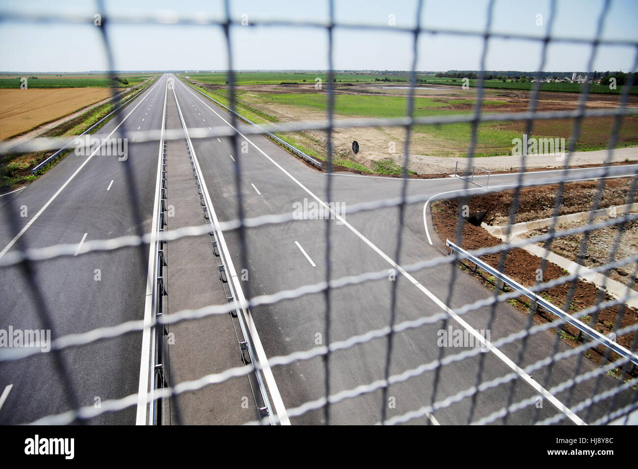 new, motorway, highway, empty, road, street, drive, blue, travel ...