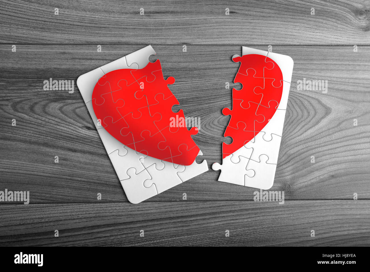 Heart puzzle hi-res stock photography and images - Alamy