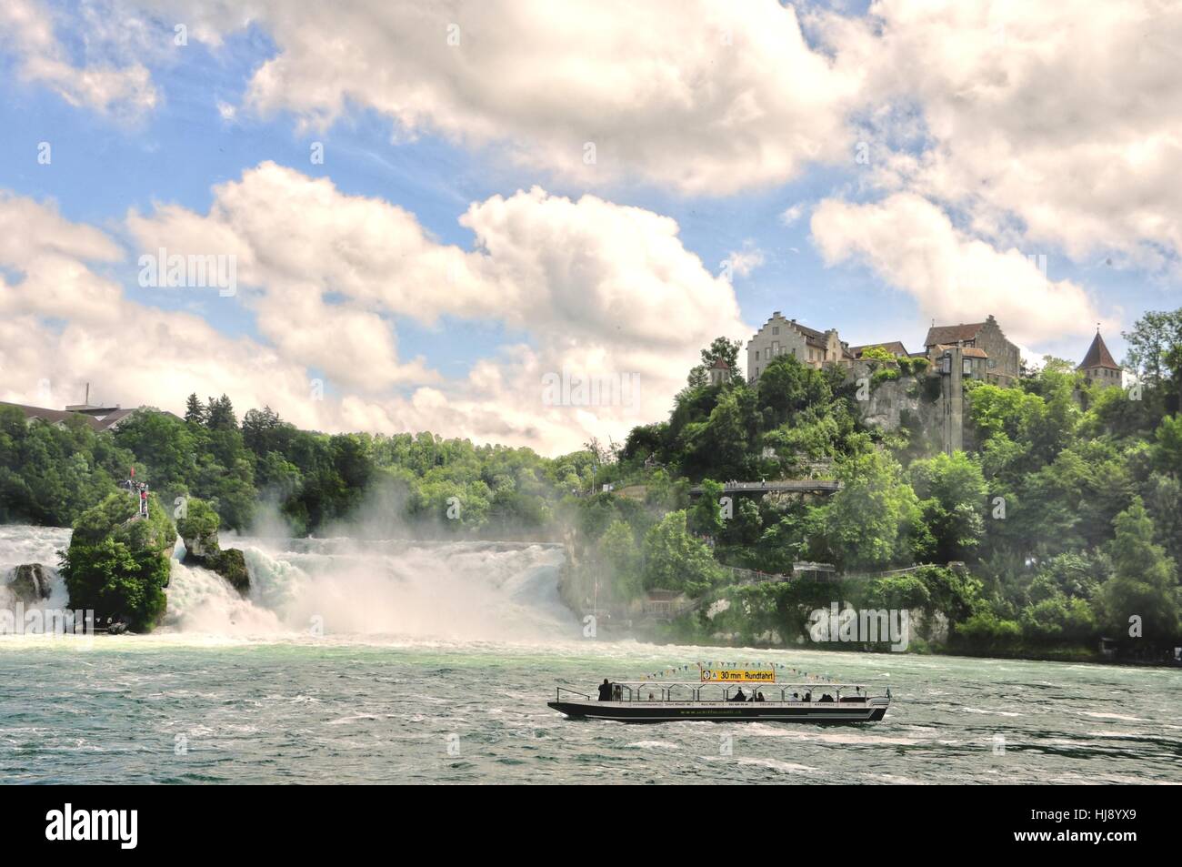 rhine, switzerland, waterfall, canton, community, village, market town ...