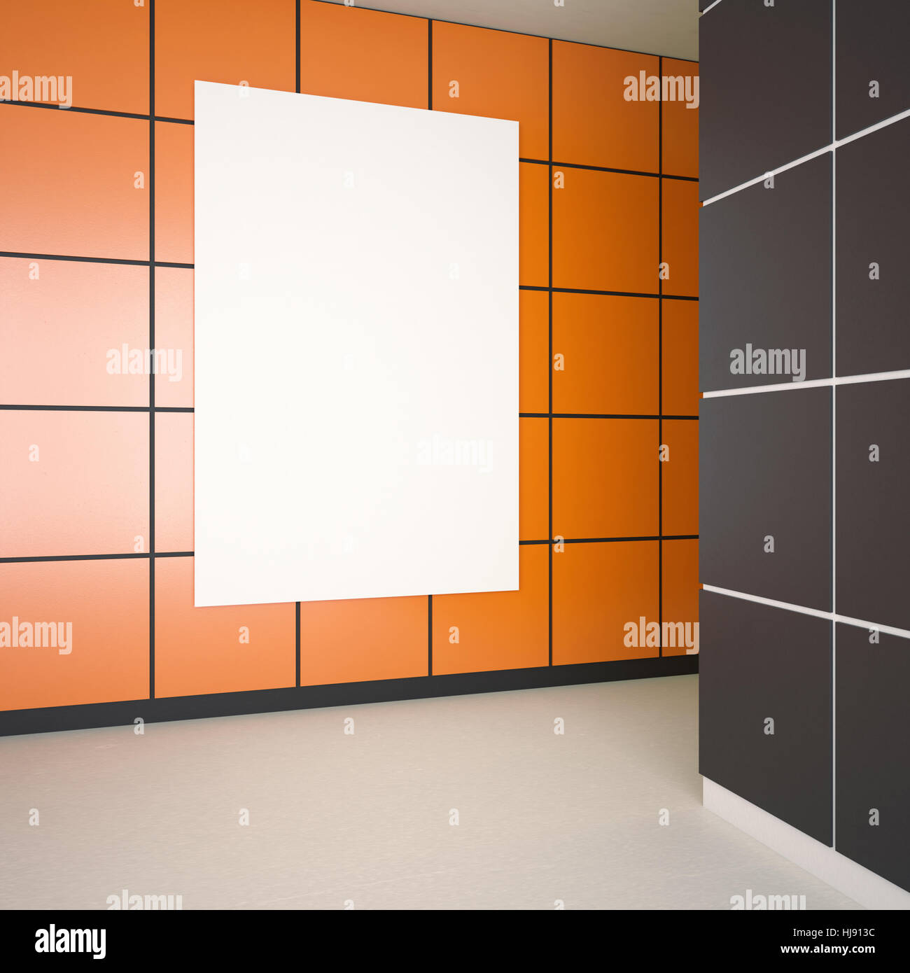 Mockup poster inside building Stock Photo - Alamy