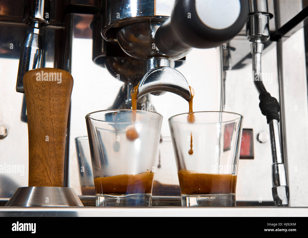 espresso in glassware Stock Photo - Alamy